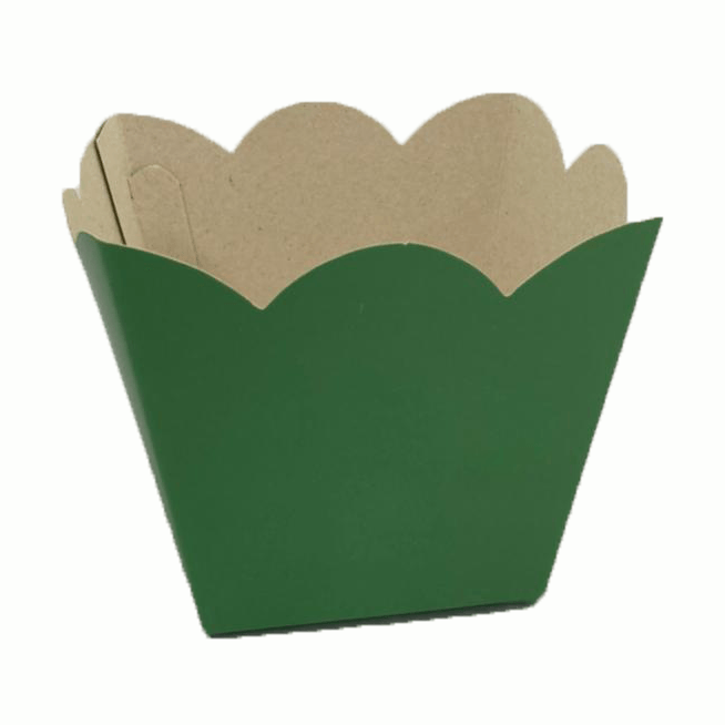 Cachepot Para Doce De Papelão 9x9 Verde Claro Liso - 8 unidades nas ...