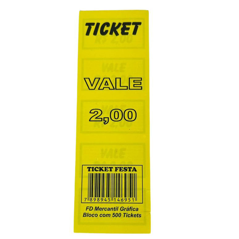 Bloco com 500 Tickets - R$ 2,00 nas Lojas Matsumoto